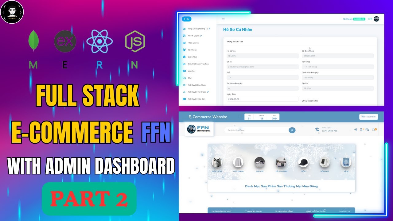 DEMO FULL STACK E-COMMERCE FFN WEBSITE WITH ADMIN DASHBOARD USING (MERN) PART 2 🔥 - YouTube
