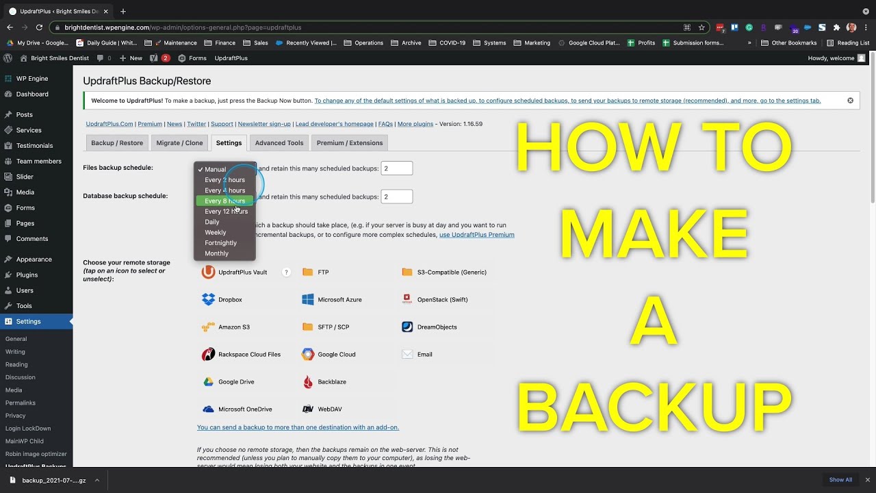 How to make a backup - YouTube