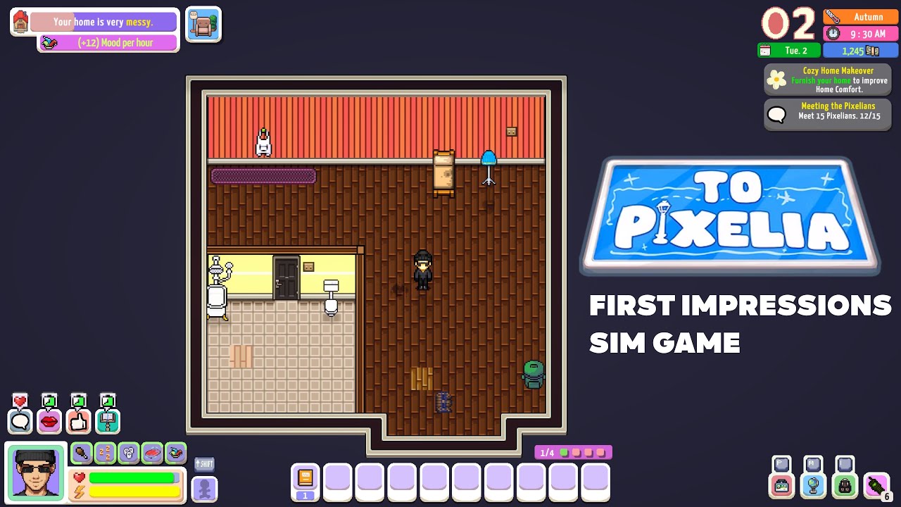To Pixelia - Life Sim First Impressions Gameplay - YouTube
