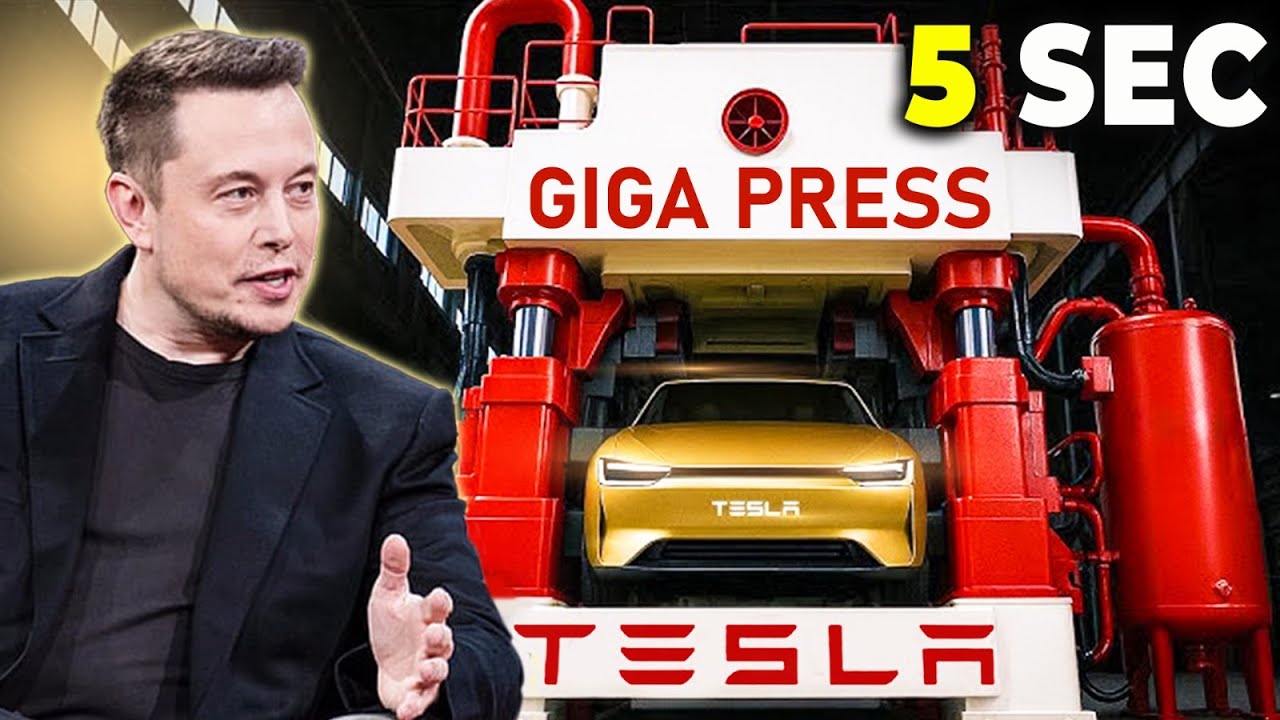 Tesla’s 50,000-Ton GIGAPRESS: A Car Every 5 SECONDS?! - YouTube