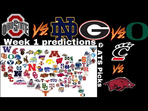 Week 1 College Football ATS Picks And Predictions 2022 - YouTube