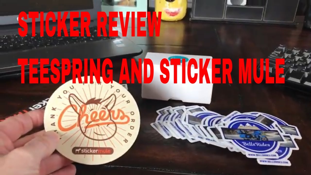 MOTORCYCLE COMMUNITY, STICKER REVIEW- TEESPRING AND STICKER MULE - YouTube