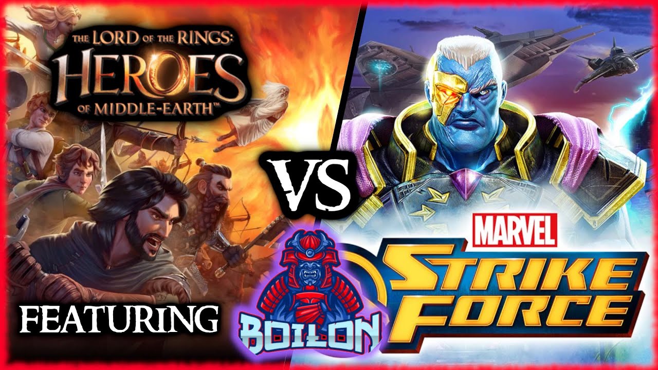 LOTR Heroes of Middle Earth Compared to Marvel Strike Force! (and SWGOH) Guest Star Boilon ...