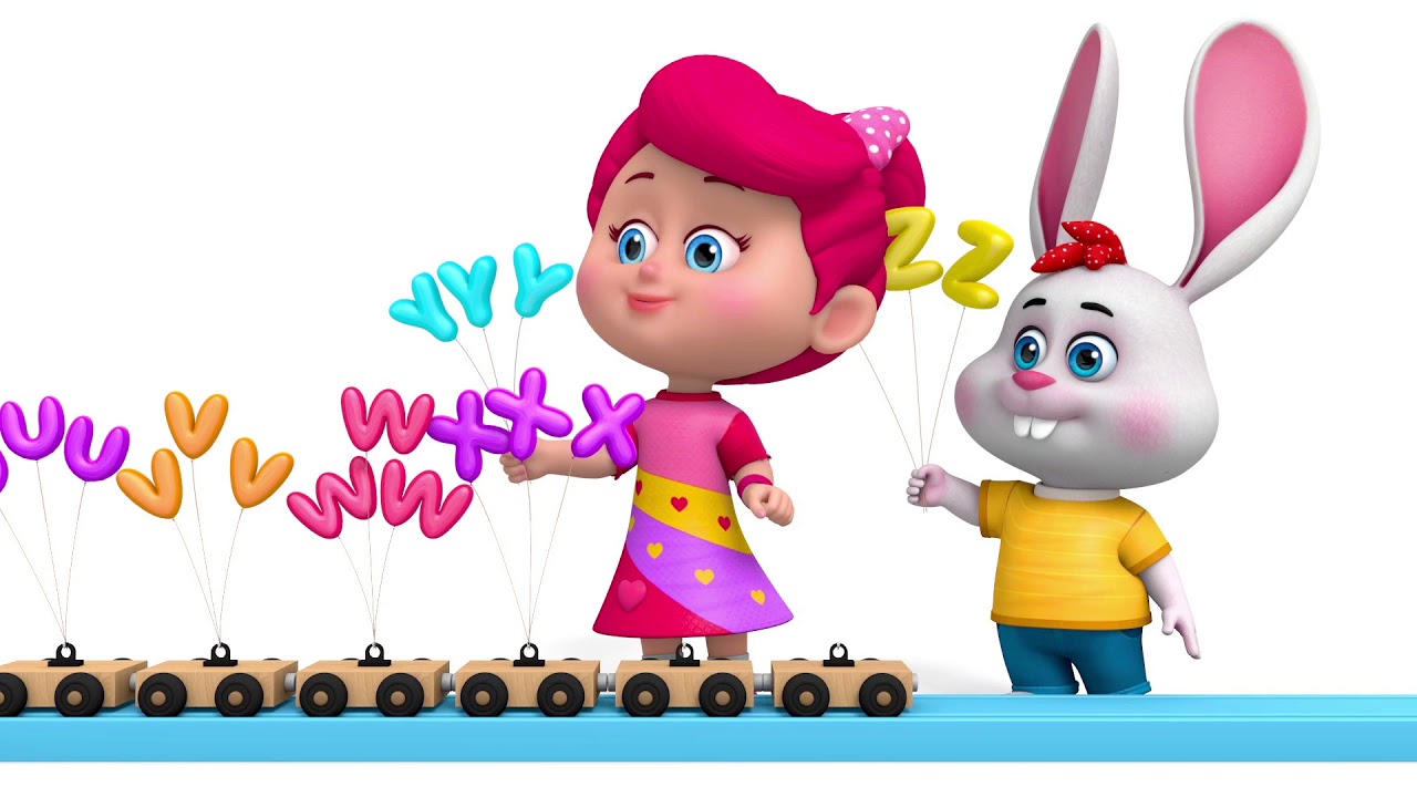 ABC Song with Balloons - Betty and Bunny Fun Play With Alphabet ...