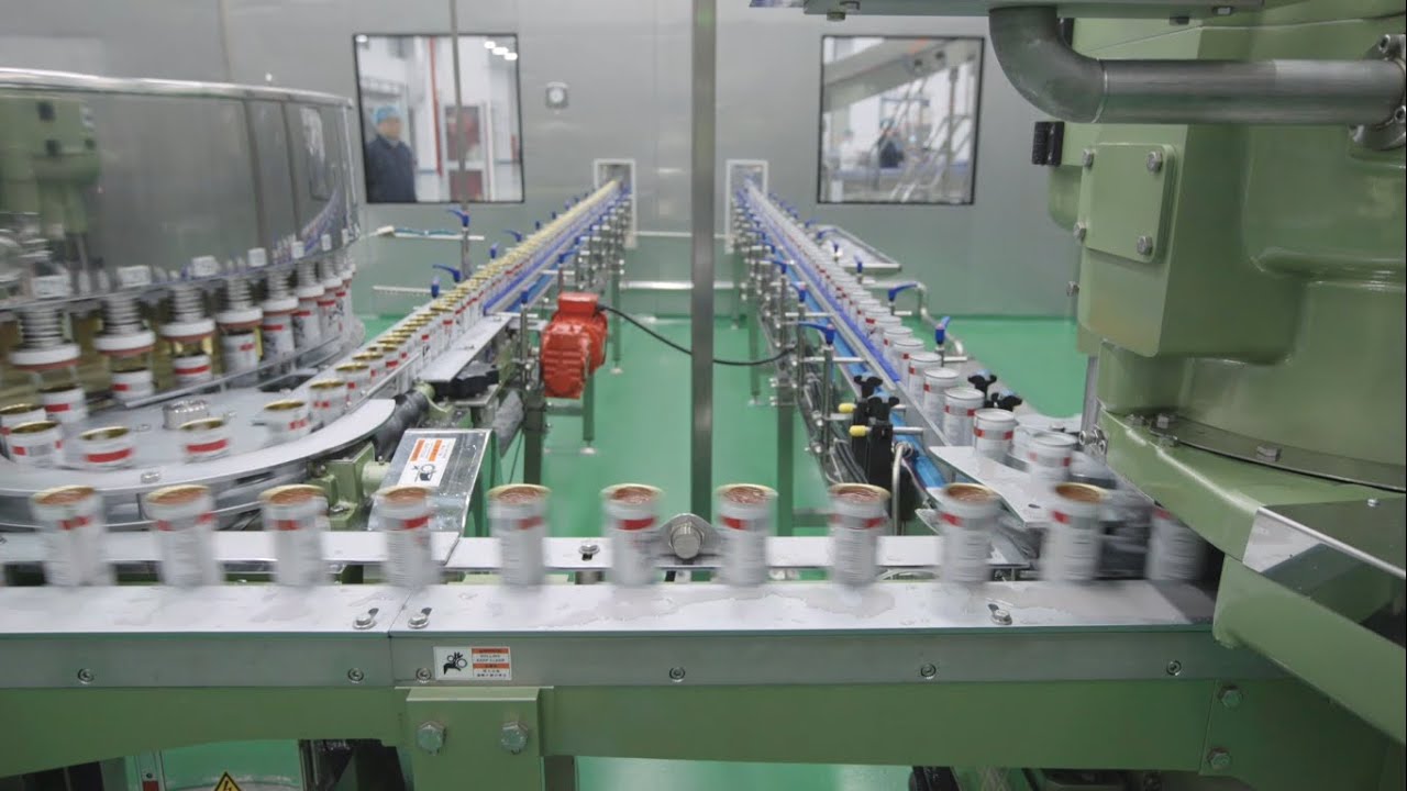 Healthy Drink Canning Line with Horyang's filler and seamer. - YouTube