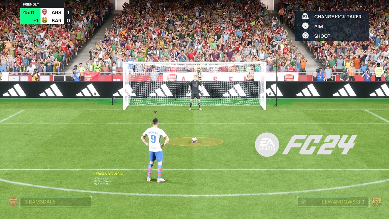 EA Sports FC 24 - Robert Lewandowski PENALTY ANIMATION (PS5) - YouTube