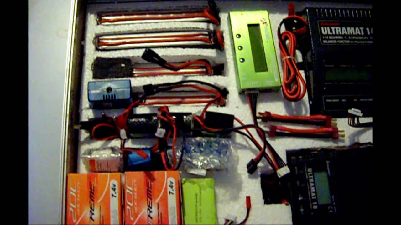 RC workshop battery charging case - YouTube