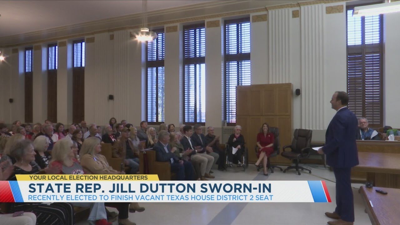 Jill Dutton sworn-in as House District 2 Rep. ahead of March Primary Election - YouTube