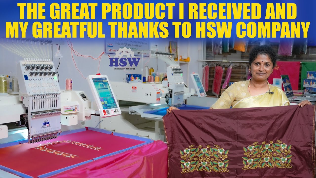 This is why HSW Embroidery Machine is the Best way to Earn more Income ...