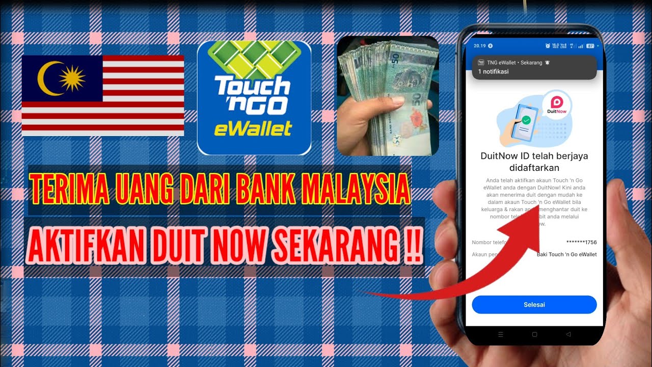 PANDUAN MENGAKTIFKAN DUIT NOW DI TOUCH N GO EWALLET TERKINI #duitnow # ...