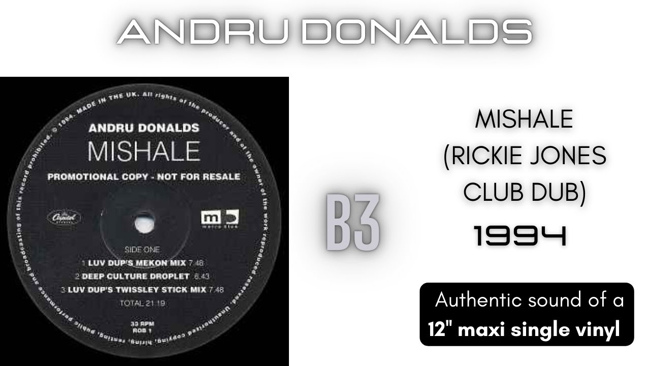 Andru Donalds - Mishale (Rickie Jones Club Dub) [12'' maxi single ...