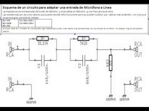 ELECTRÓNICA - ADAPTADOR DE IMPEDANCIA PARA CELULARES O GRABADORES - YouTube