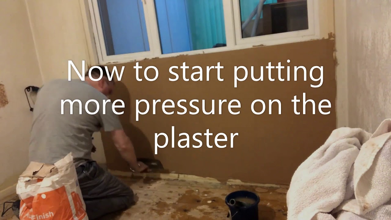 DIY wall Plastering - YouTube