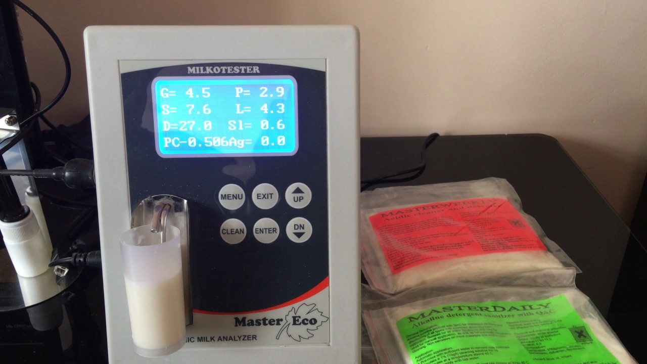 Calibracion Analizador de Leche Master ECO - YouTube