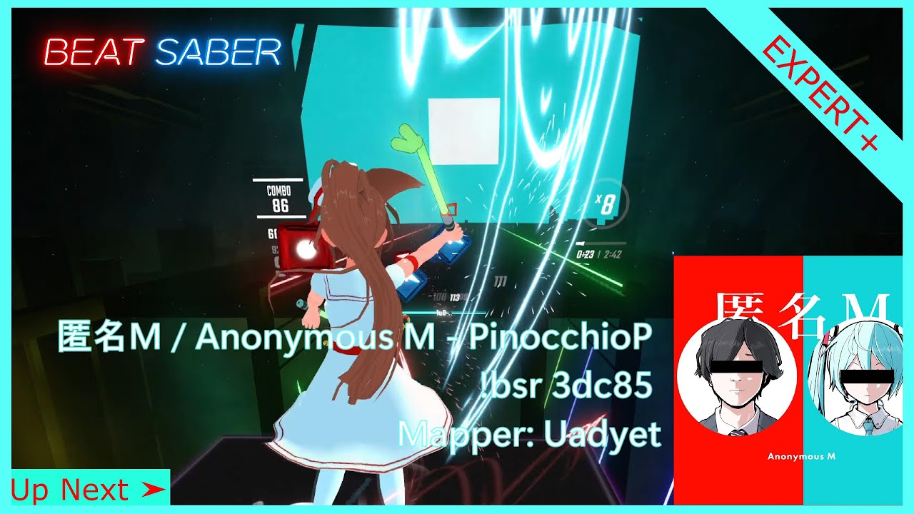 【Beat Saber】匿名M / Anonymous M - PinocchioP - YouTube