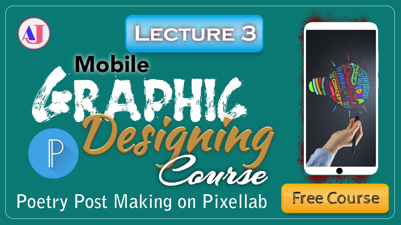 Lecture 3 | How to Make Poetry Post on mobile | Graphic Designing - YouTube