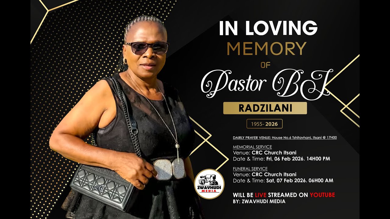 MEMORIAL SERVICE OF PASTOR B J RADZILANI - YouTube