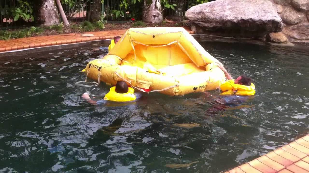 Hinterland Aviation Liferaft Training - YouTube