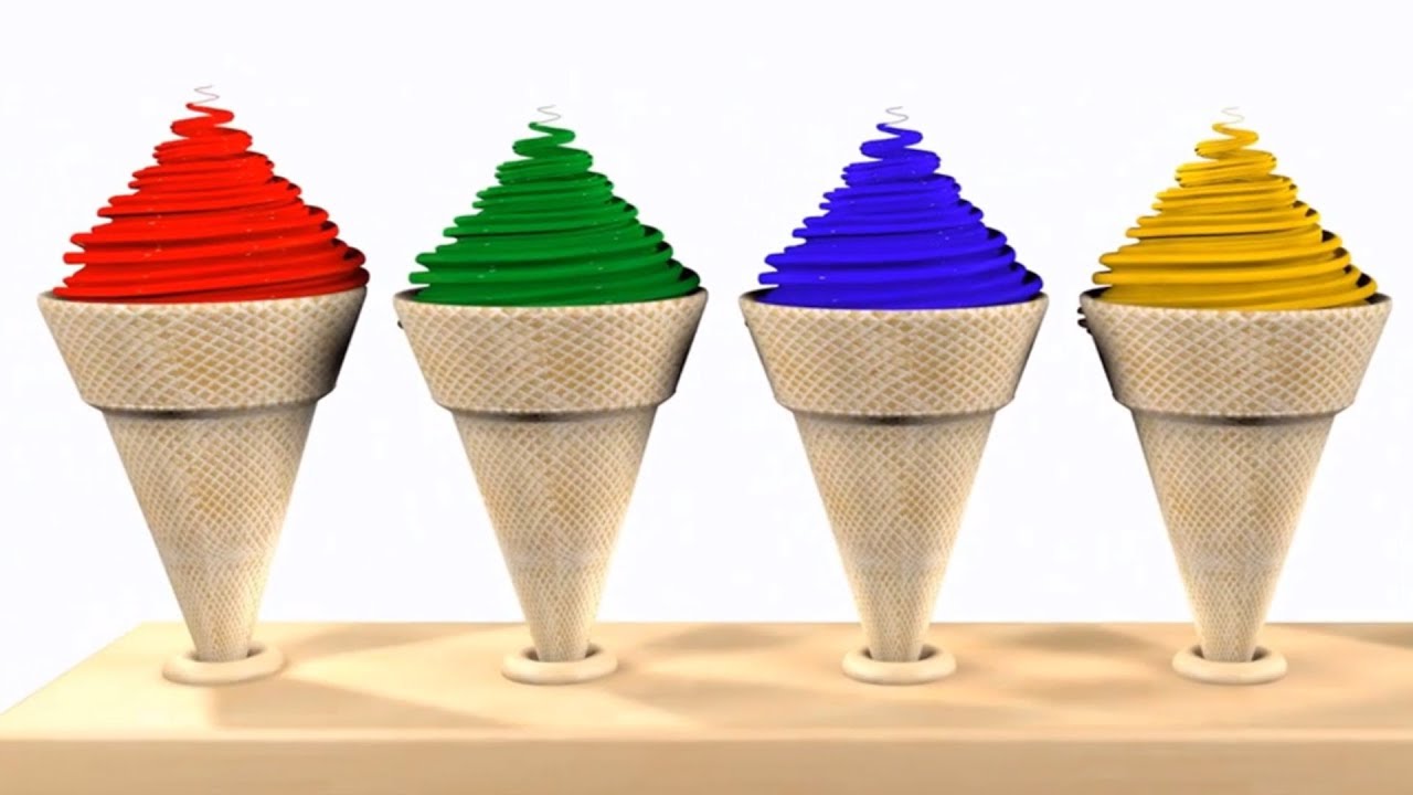 Colors for Children to Learn with Street Vehicles with Big Color Water ...