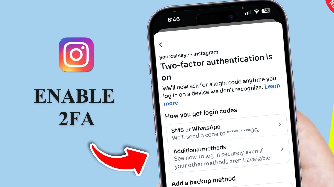 How to Enable 2FA (Two Factor Authentication) on Instagram - YouTube