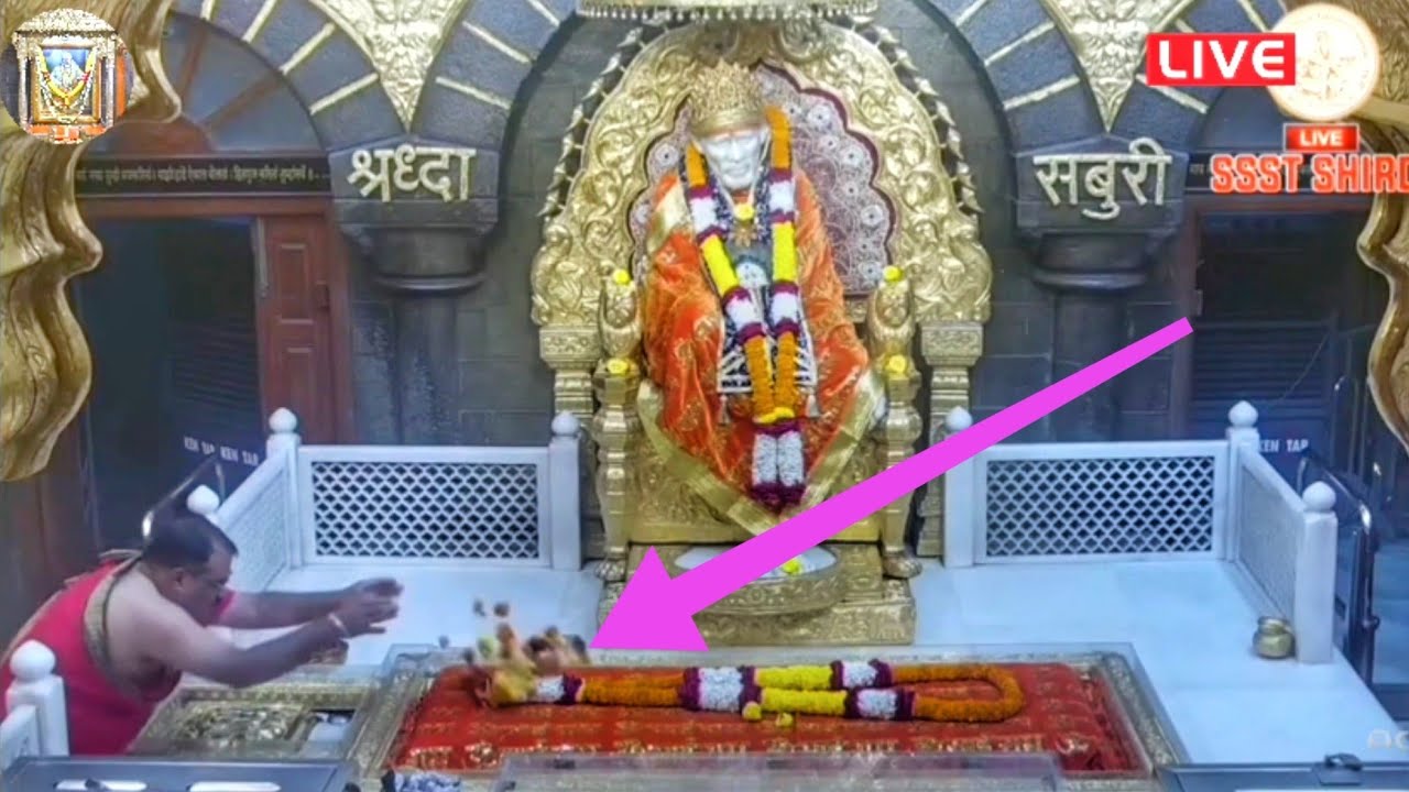 Sai Ram Aarti | Shirdi Evening Aarti Darshan 🧡| Positive Vibe | Sai ...