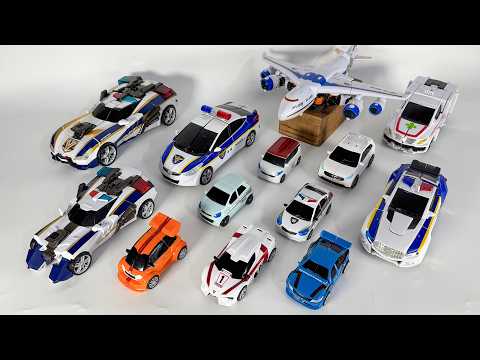 ¡La Colección Definitiva de Robots Transformables! Vehículos Policiales Forman al Jefe Final 🚔🤖