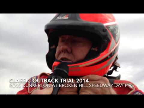 Ross Dunkerton - flat tyre on the Broken Hill Speedway - YouTube