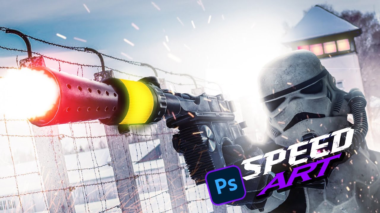 Mandalorian|| photoshop speed art - YouTube