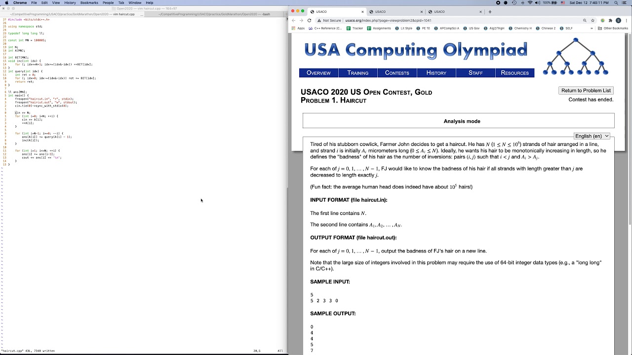 qpwoeirut | USACO Gold Marathon Part 15 (Open 2020) - YouTube