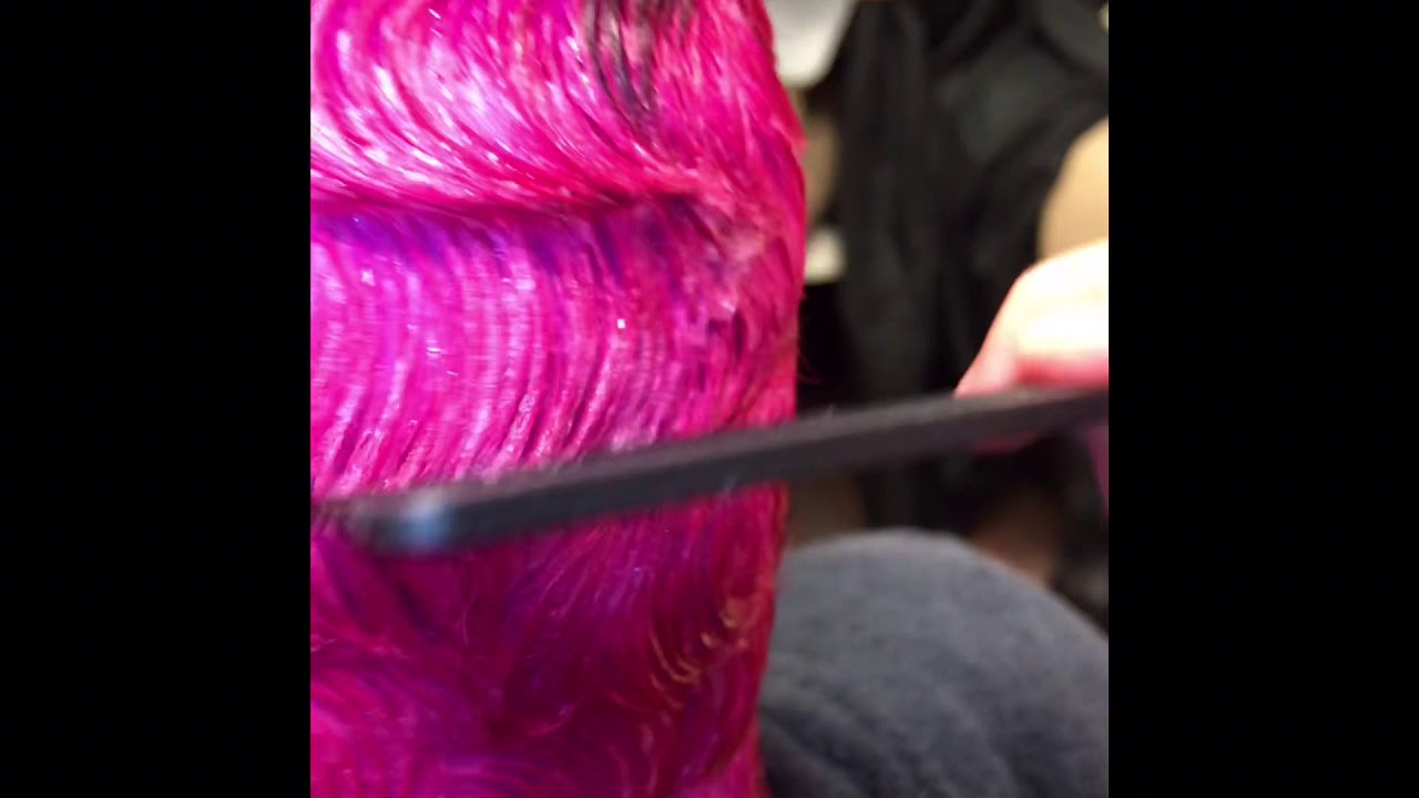 EASY SOFT FINGER WAVES!!!! PINK WAVES!!! - YouTube