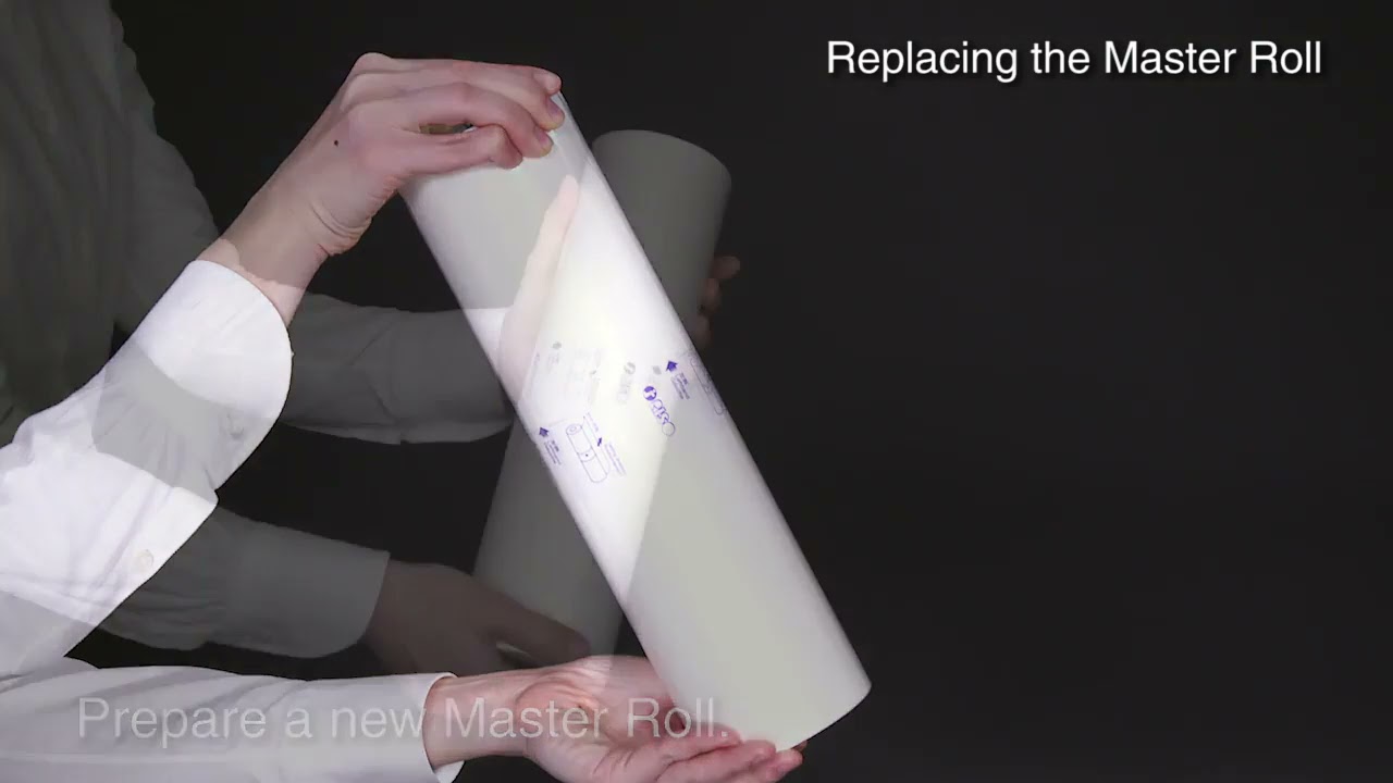 RISO SF Instruction of Replacing the Master Roll - YouTube