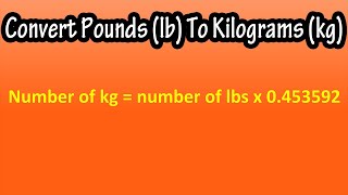Pounds To Kilograms Conversion Calculator Free Tool To