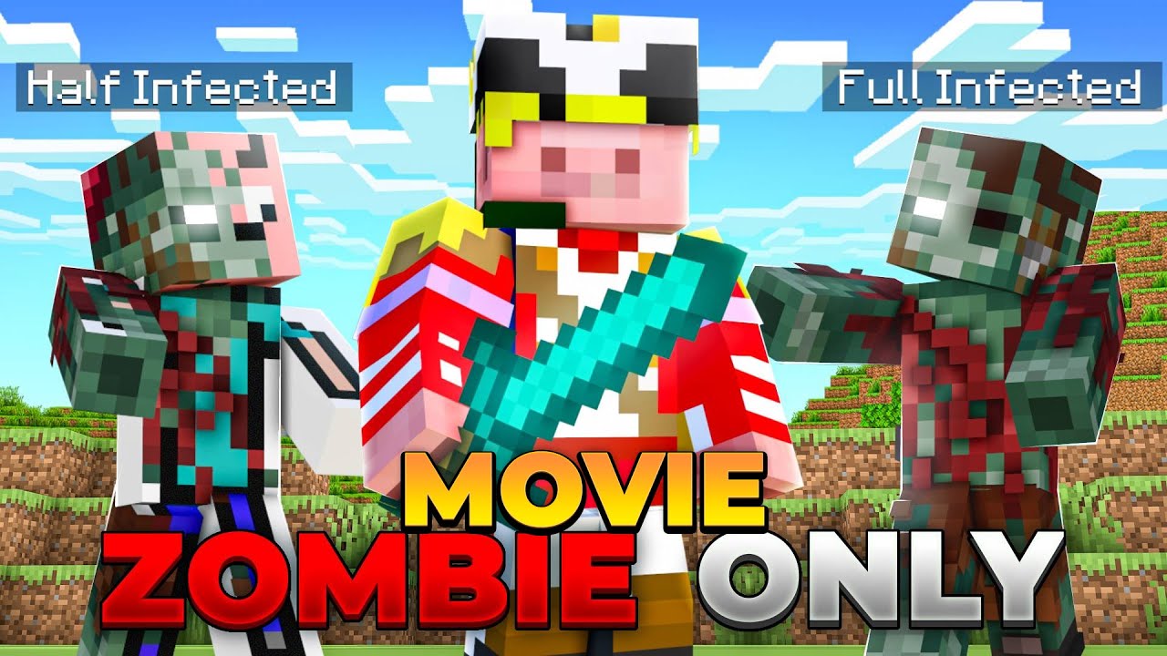 I Survived ZOMBIE ONLY Minecraft SMP Server! - YouTube