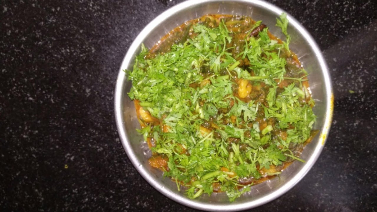 HOW TO MAKE TASTY PALAK AND METHI KI BHAJI WITH JHINGA - YouTube