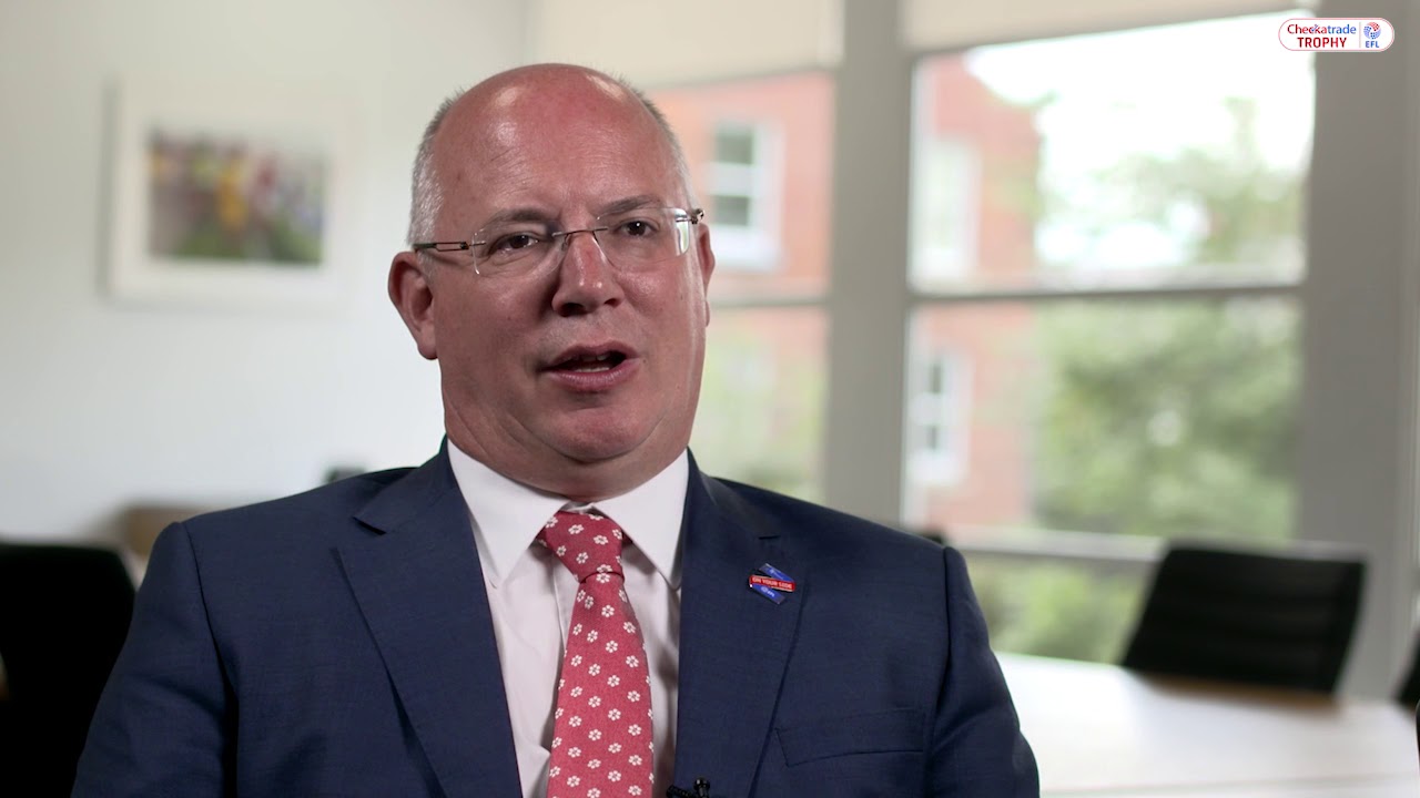 Shaun Harvey on the Checkatrade Trophy - YouTube