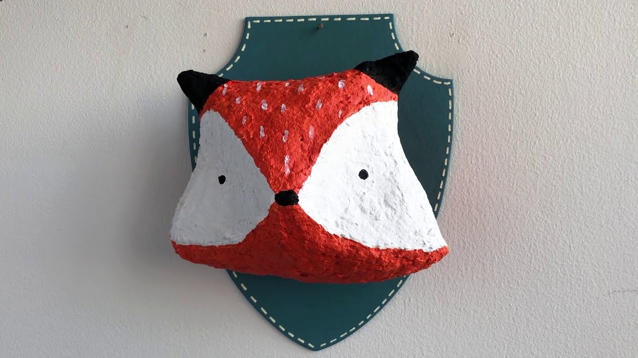 Paper Mache Animal Heads - YouTube