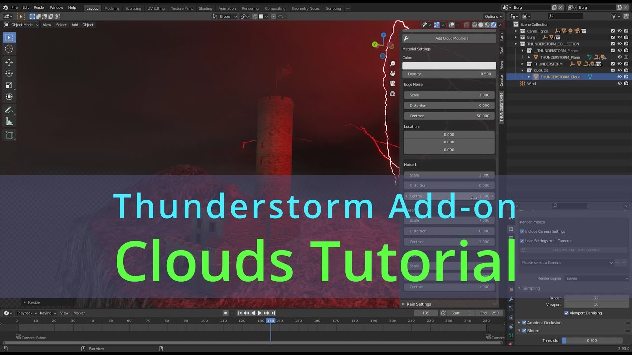 Thunderstorm Add-on 1.2 Tutorial about Clouds - YouTube