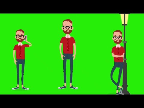 Green Screen Cartoon Actor | Cartoon Characters Animation | Cartoon ...