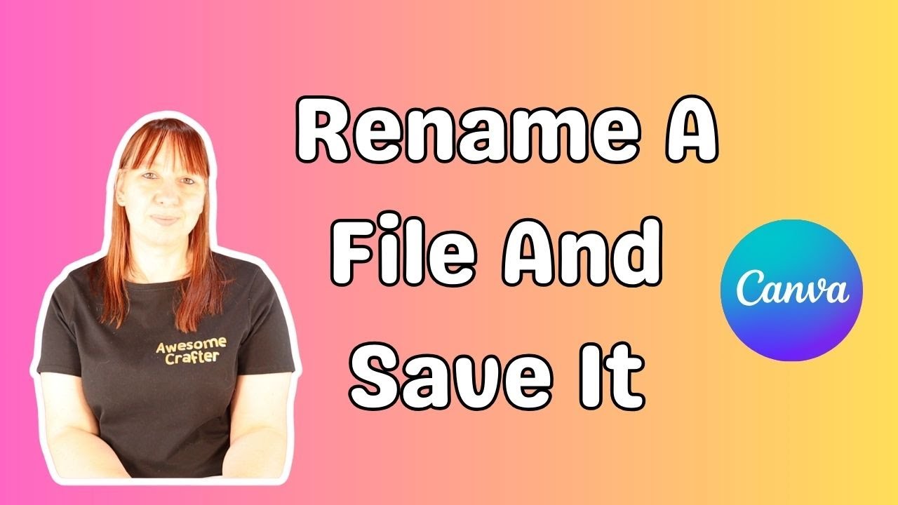 How To Rename A File And Save It In Canva - YouTube