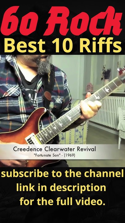 Alex Cambise - Creedence Clearwater Revival "Fortunate Son" (60's Rock Best 10 Riffs) #shorts ...