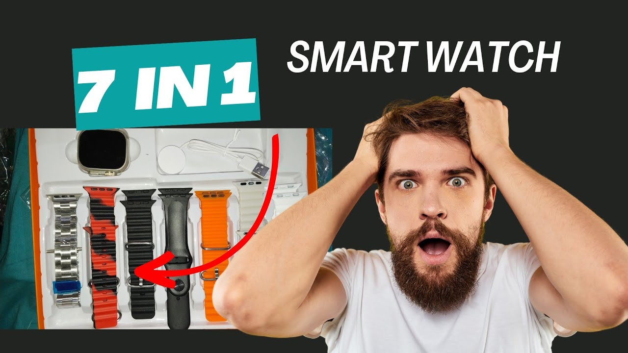 ultra 7 in one strap smartwatch,7 straps wali ultra smart watch Norml ...
