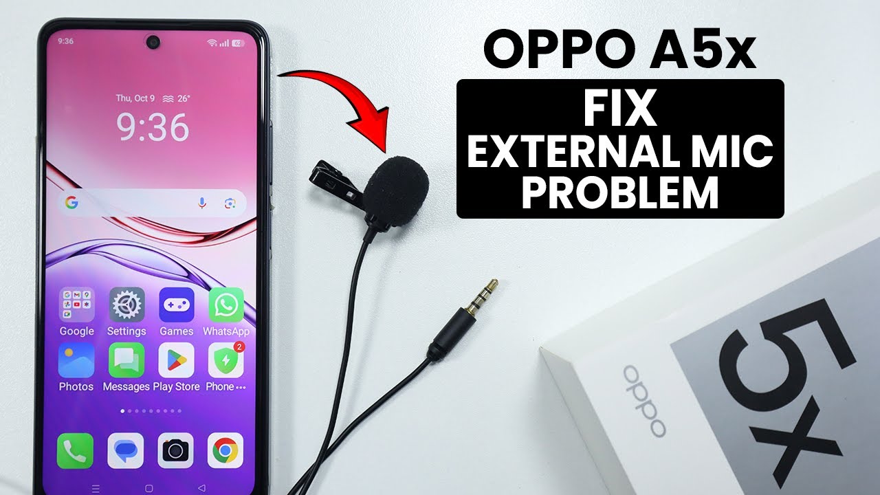 How to Fix External Mic Problem on Oppo A5x - Solve Microphone Issue ...