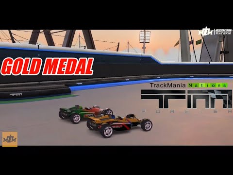 TrackMania Nation Forever - Track White A01 - GOLD MEDAL - YouTube
