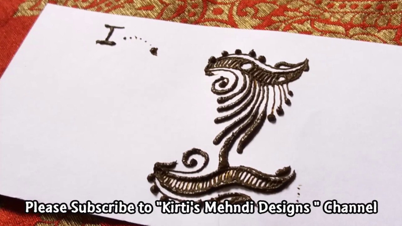 I alphabet mehndi design | अंग्रेजी वर्णमाला I | English alphabet ...