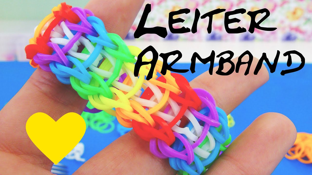 Loom Bandz Leiterarmband Anleitung deutsch - Wie macht man Armbänder ...