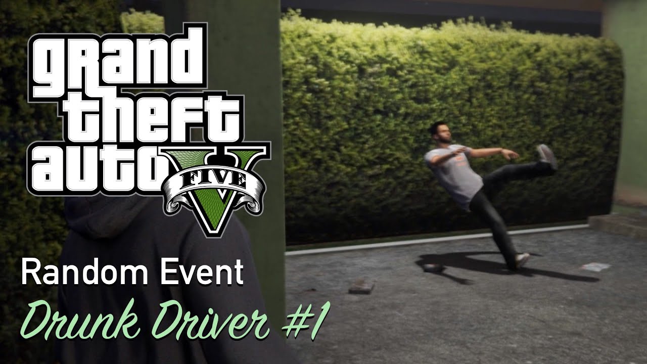 GTA 5 | Random Event | Drunk Driver #1 | Walkthrough [No Commentary ...