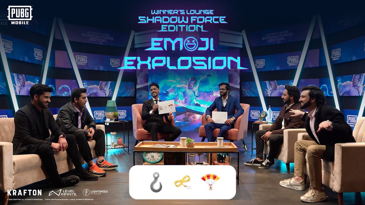 PUBG MOBILE WINNER'S LOUNGE SHADOW FORCE EDITION - Emoji Explosion Segment - YouTube