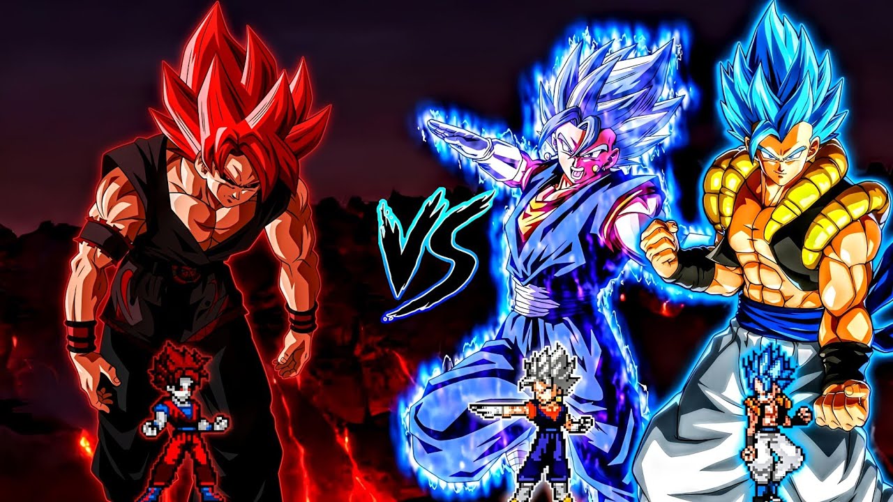 Goku Terror Final V2 OP (New) VS Gogeta V3.5 OP (AF) & Vegito V2 OP (AF ...