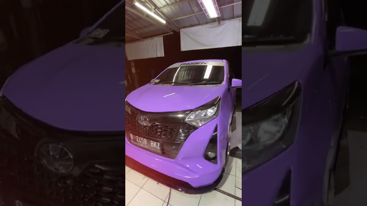 Full wrapping sticker toyota calya - YouTube