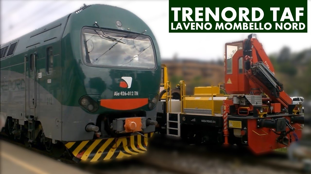 Trenord Trains at Laveno Mombello Nord (Lombardia) - YouTube